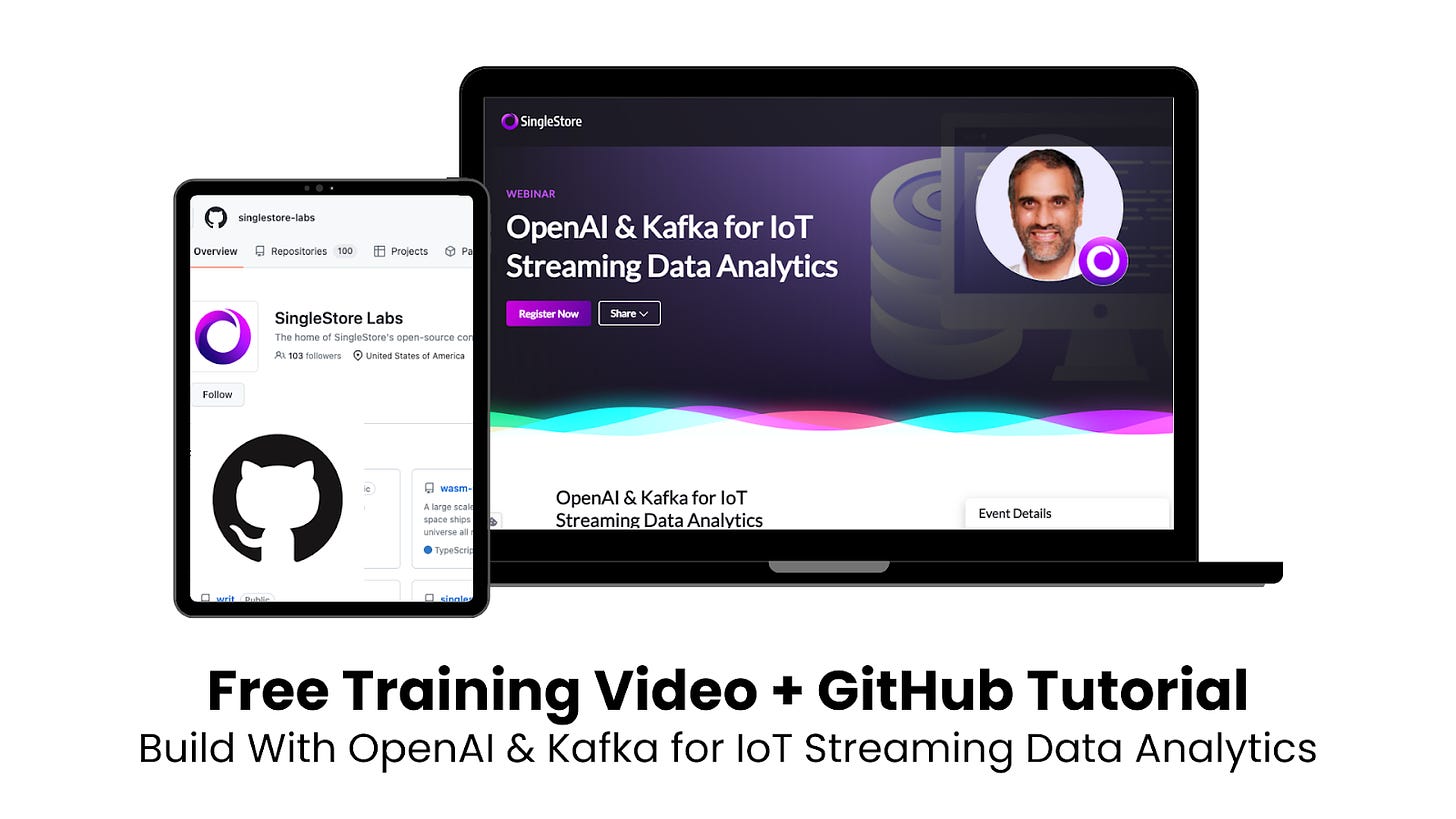 OpenAI & Kafka for IoT Streaming Analytics: Free Training OpenAI & Kafka for IoT Streaming Analytics: Free Training