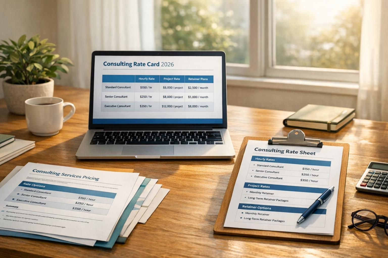 Consulting Rate Card (2026): Templates + Pricing Menu | Data-Mania, LLC